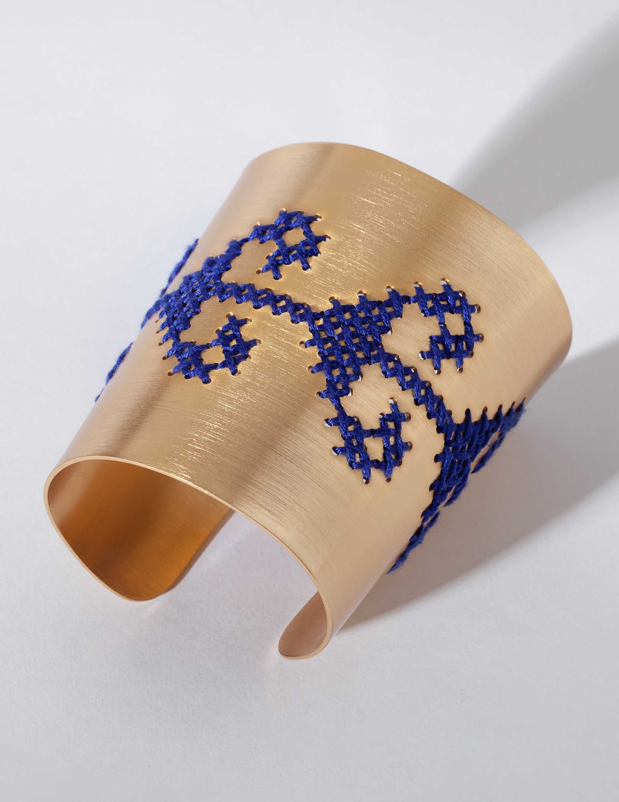Antefix Gold Cuff - Charalampia Concept Items
